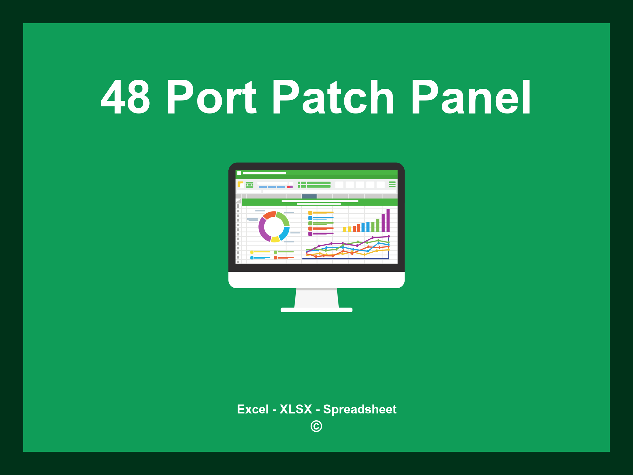48 Port Patch Panel Excel Template
