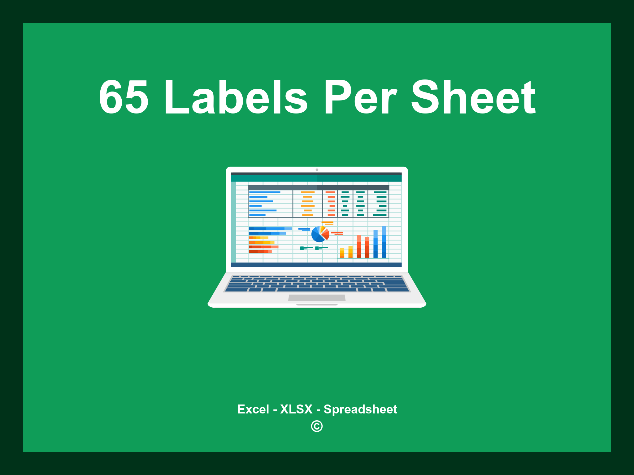 65 Labels Per Sheet Template Excel