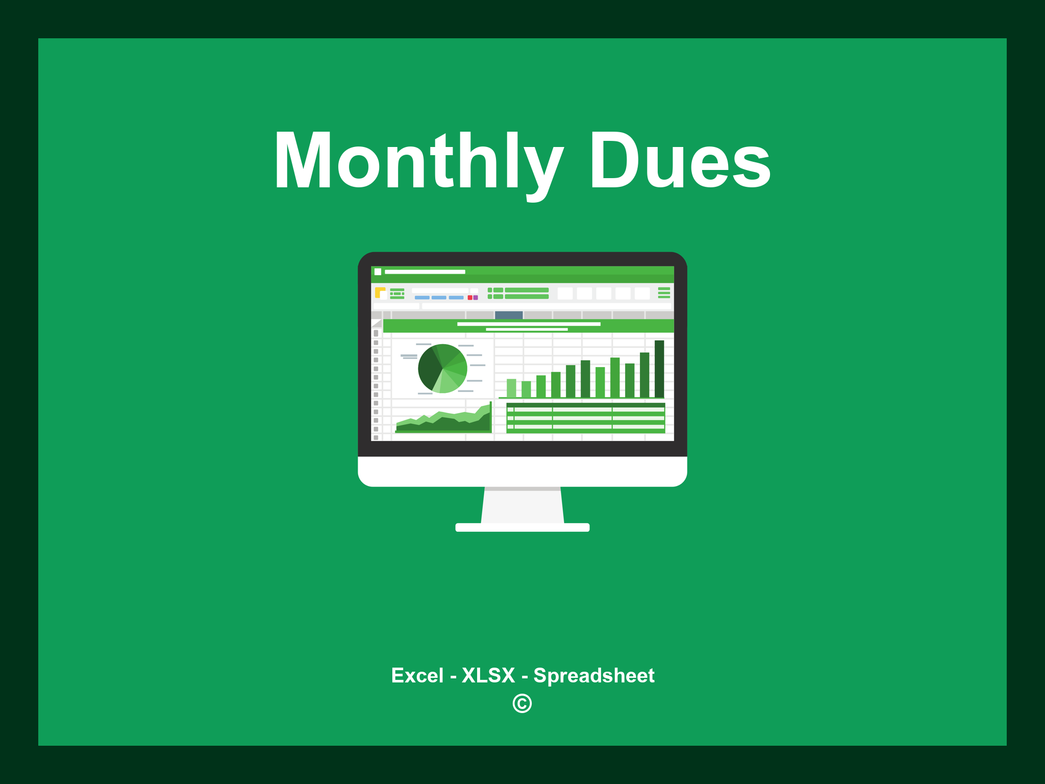 Monthly Dues Template Excel