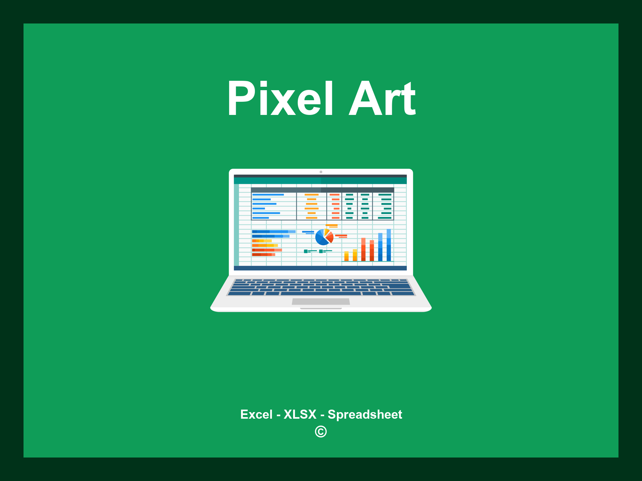Pixel Art Excel Template
