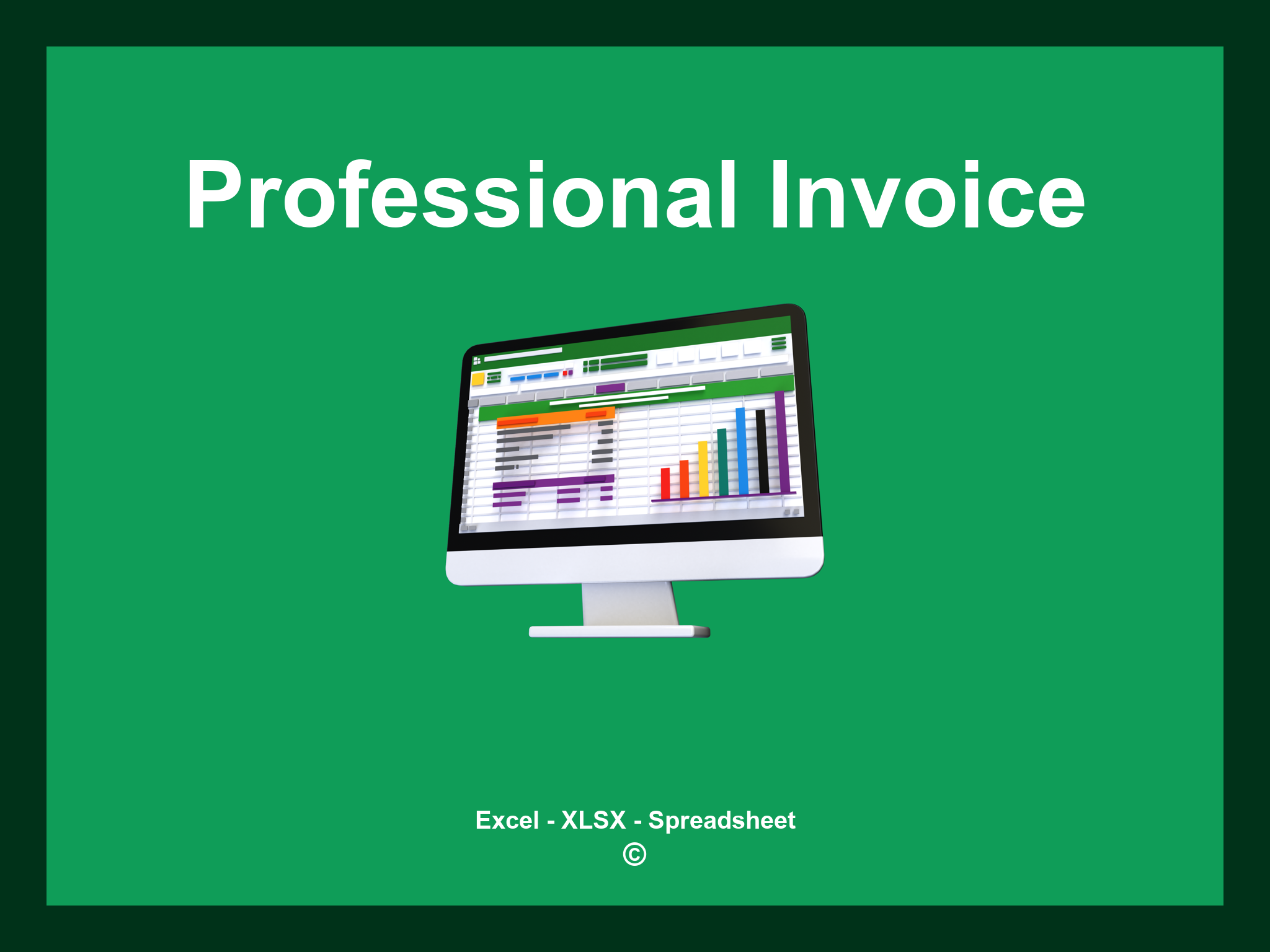 Professional Invoice Template Excel